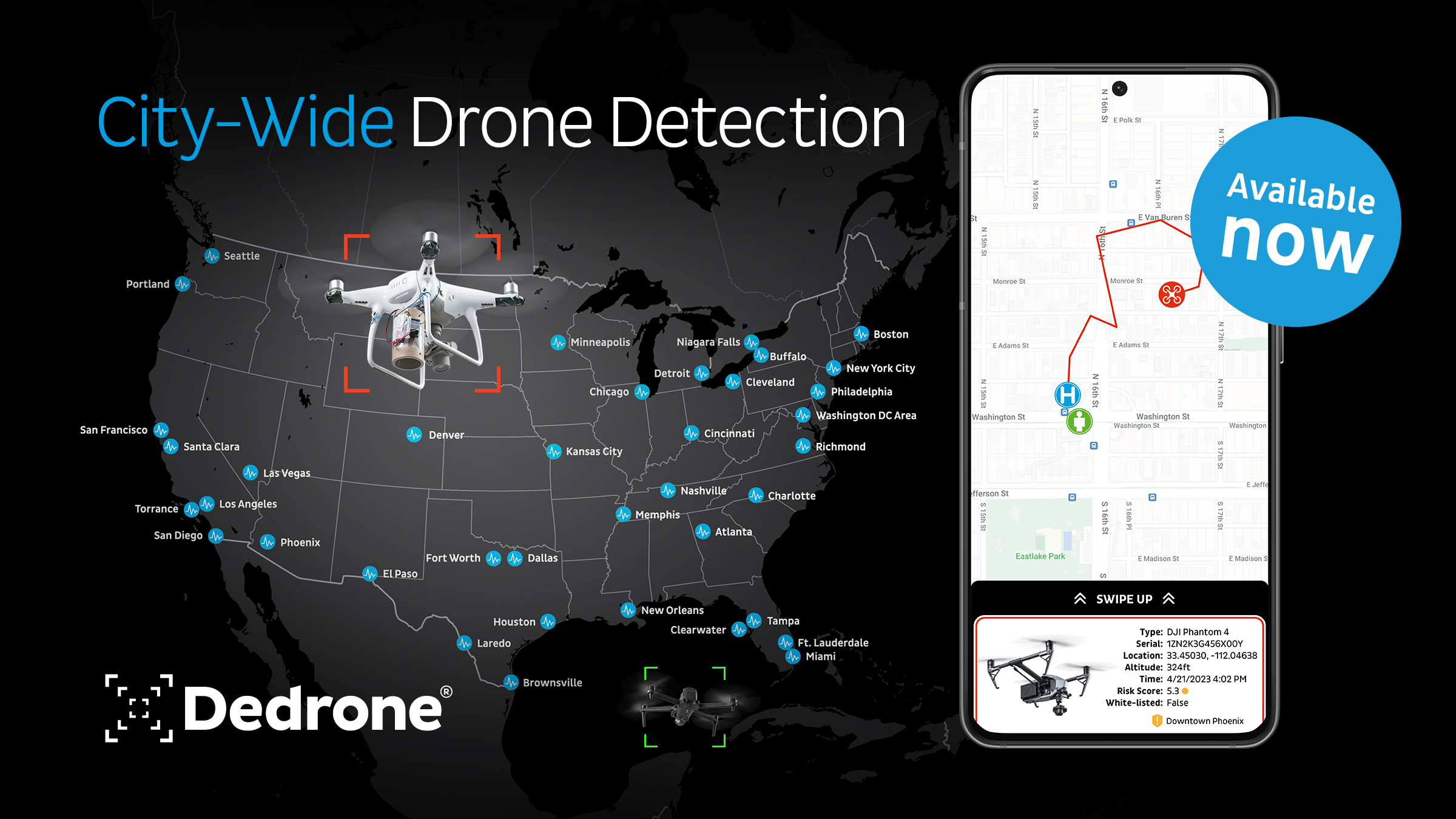 DedroneCityWide Drone Detection